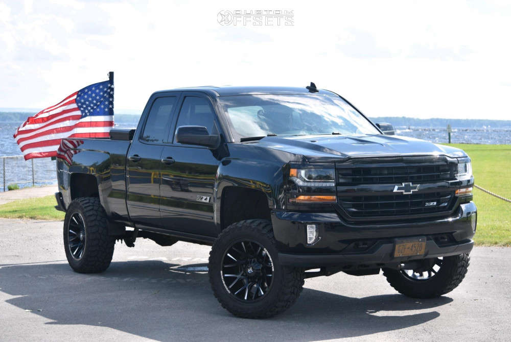2016 Chevrolet Silverado 1500 with 20x10 -25 Dropstars 654BM and 305 ...