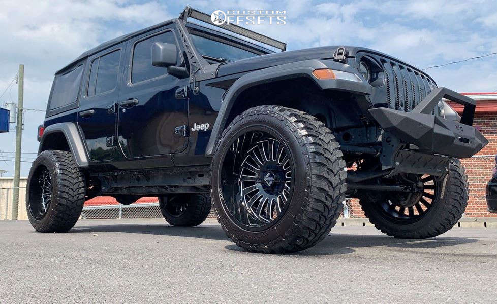 2018 Jeep Wrangler with 22x12 -51 ARKON OFF-ROAD Alexander and 35/12 ...