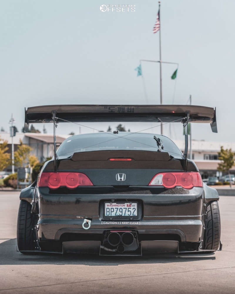 2004 Acura RSX with 18x9.5 -32 SSR Gartmaier and 235/40R18 Bridgestone ...