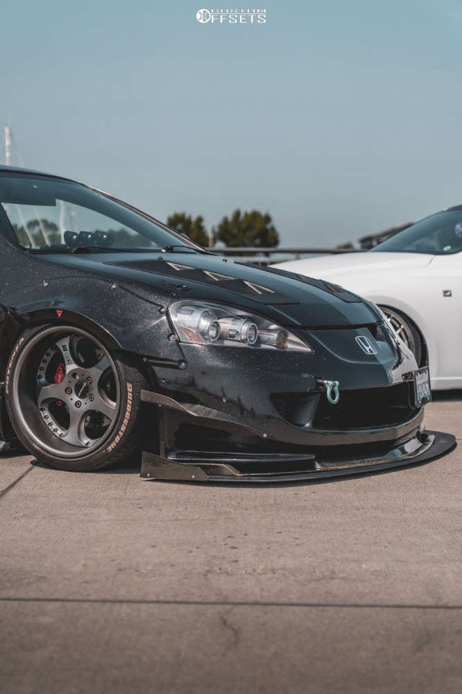 2004 Acura RSX with 18x9.5 -32 SSR Gartmaier and 235/40R18 Bridgestone ...