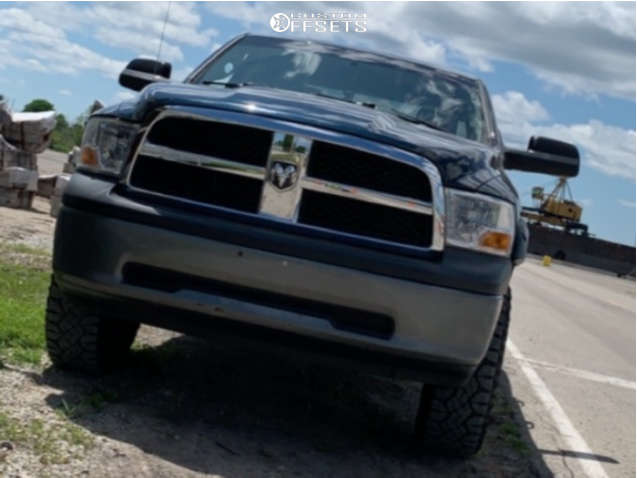 2011 Ram 1500 with 18x9 0 Ultra Bolt and 35/12.5R18 Goodyear Wrangler ...
