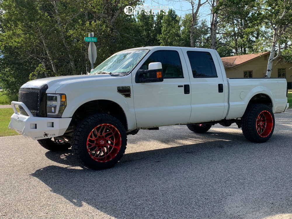2008 Ford F-350 with 22x12 -44 TIS 544RM and 35/12.5R22 Eldorado Mud ...