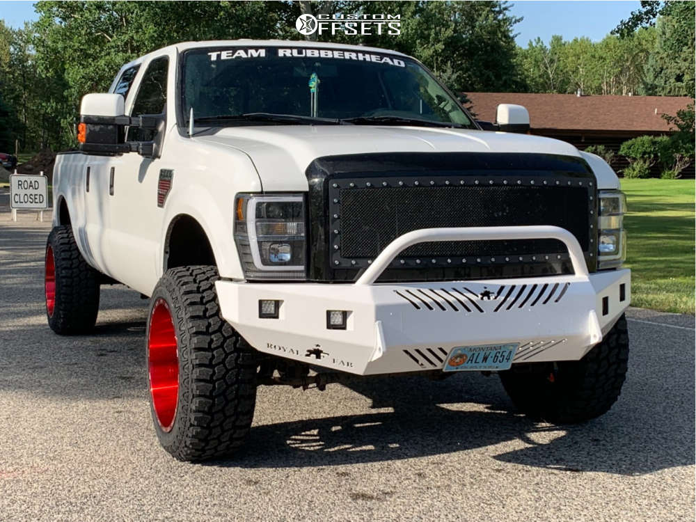 2008 Ford F-350 with 22x12 -44 TIS 544RM and 35/12.5R22 Eldorado Mud ...