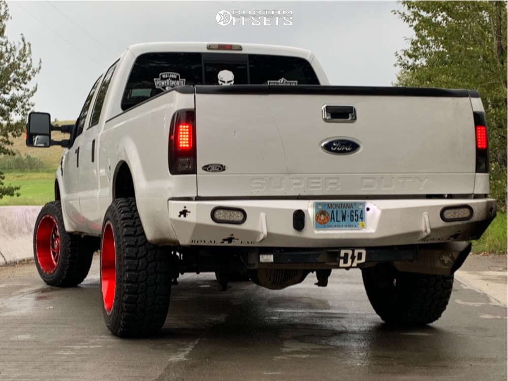 2008 Ford F-350 with 22x12 -44 TIS 544RM and 35/12.5R22 Eldorado Mud ...