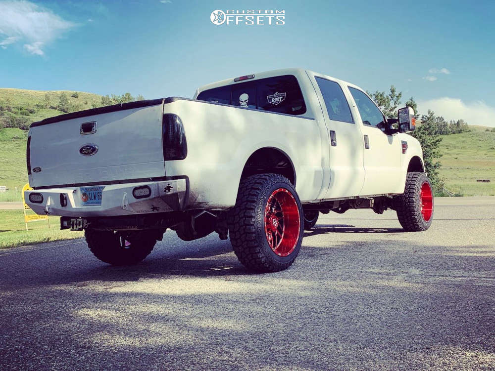 2008 Ford F-350 with 22x12 -44 TIS 544RM and 35/12.5R22 Eldorado Mud ...