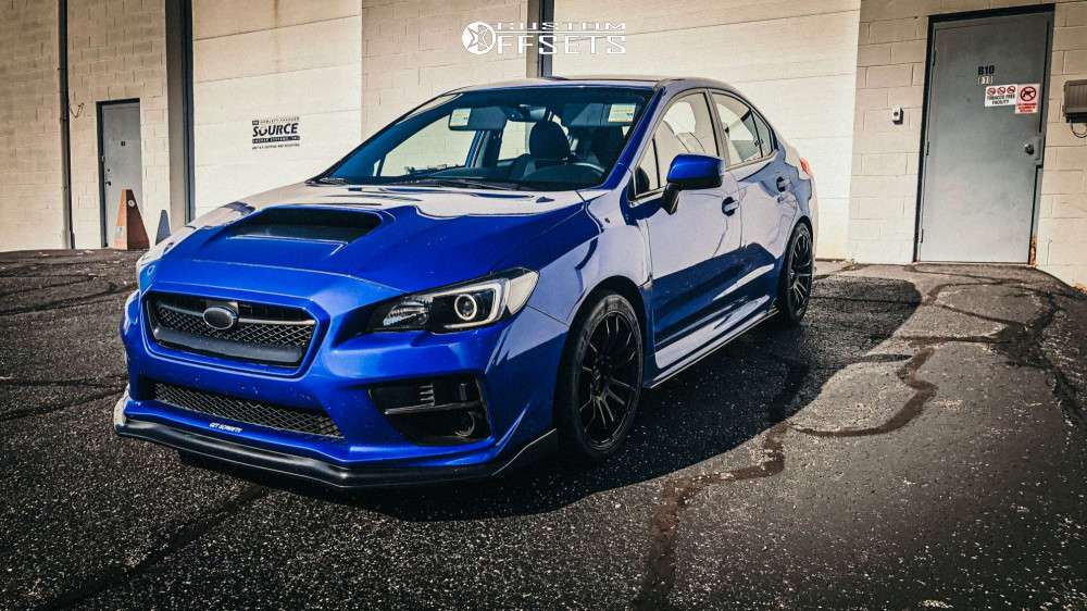 2017 Subaru WRX with 18x8.5 35 AVID1 AV20 and 235/40R18 Nexen N Fera ...