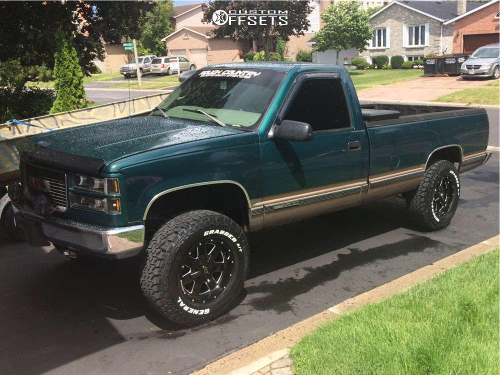 1997 GMC C1500 with 17x9 -12 Vision Arc and 285/70R17 General Grabber ...