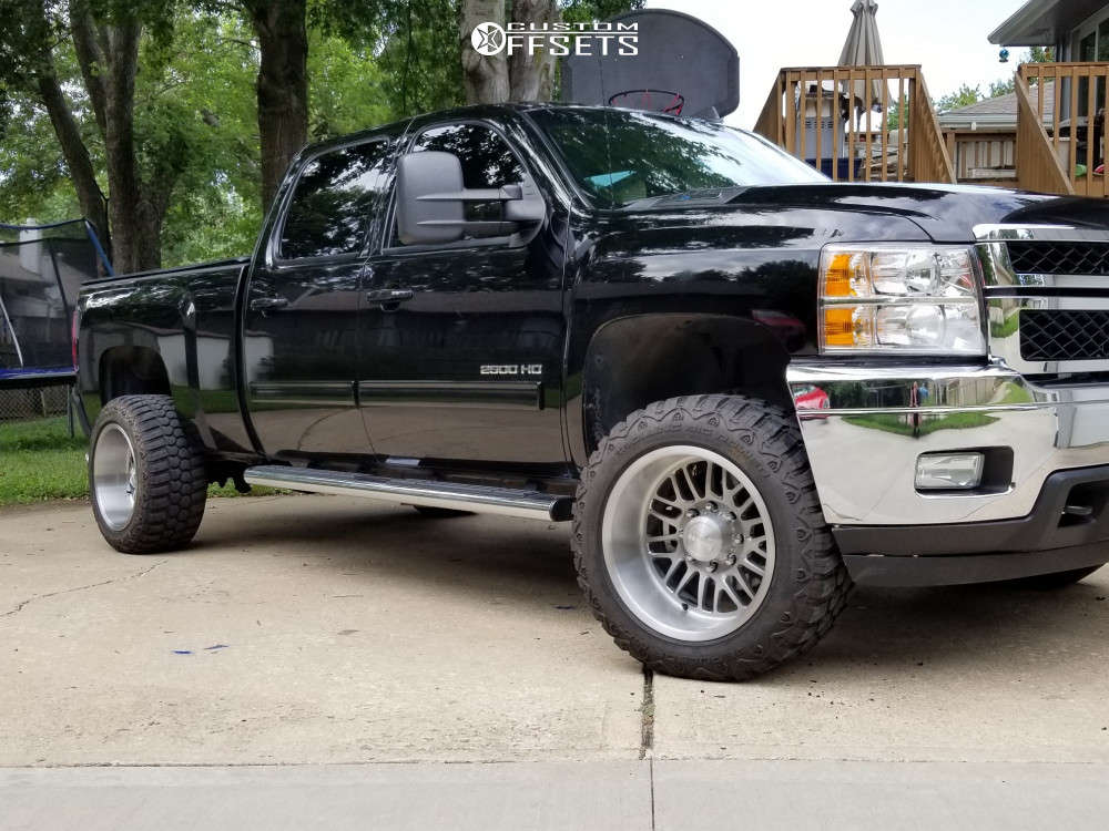 2011 Chevrolet Silverado 2500 HD with 20x12 -51 Weld XT Forged Konflict ...