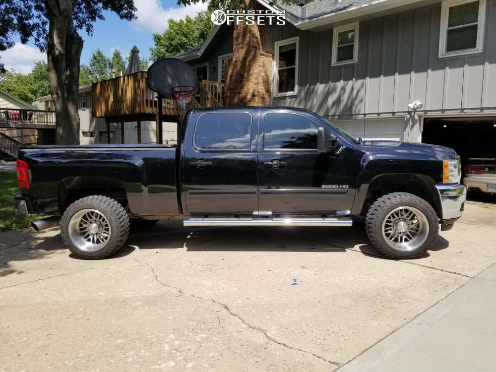 2011 Chevrolet Silverado 2500 HD with 20x12 -51 Weld XT Forged Konflict ...