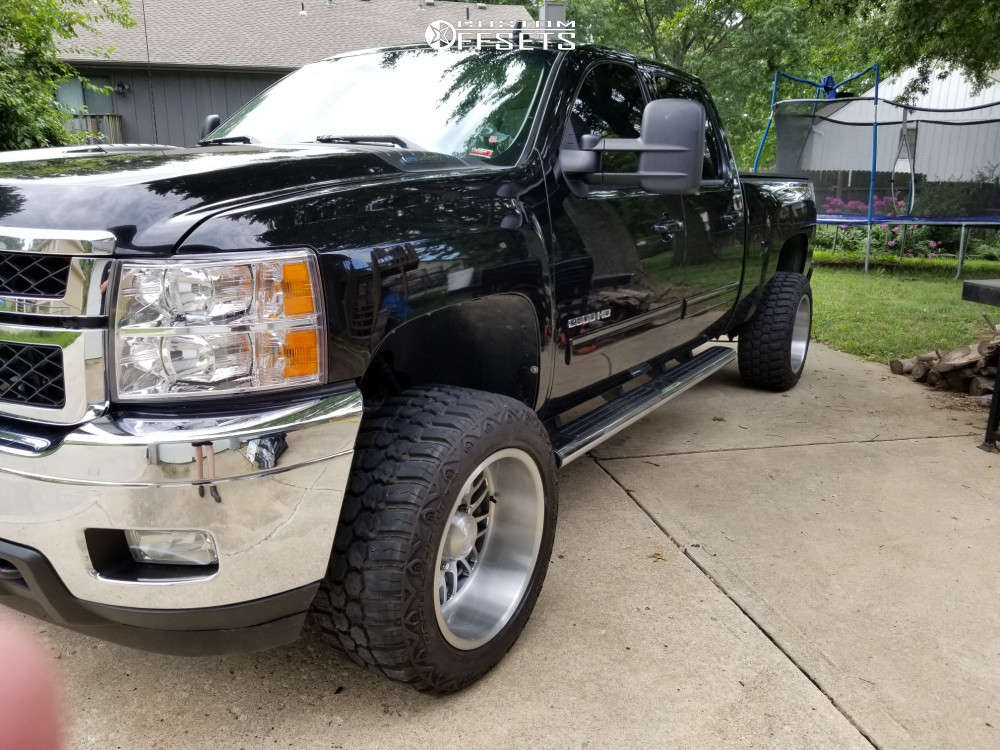 2011 Chevrolet Silverado 2500 HD with 20x12 -51 Weld XT Forged Konflict ...