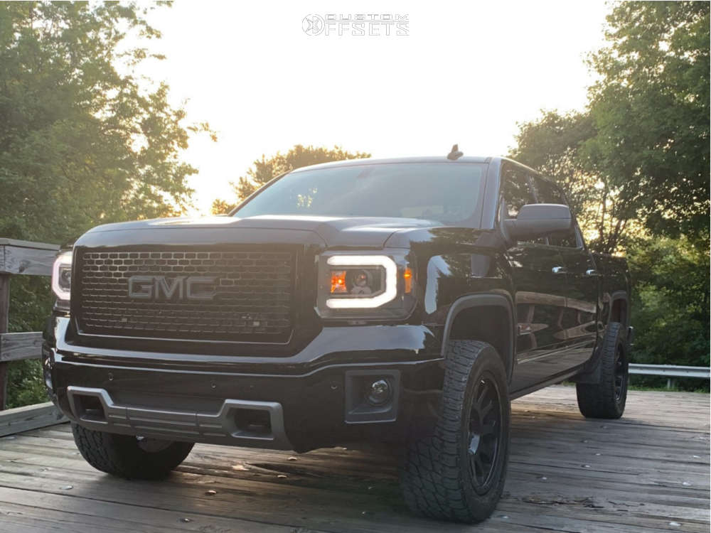 2015 GMC Sierra 1500 with 20x10 -18 Fuel Vector and 265/50R20 Nitto ...