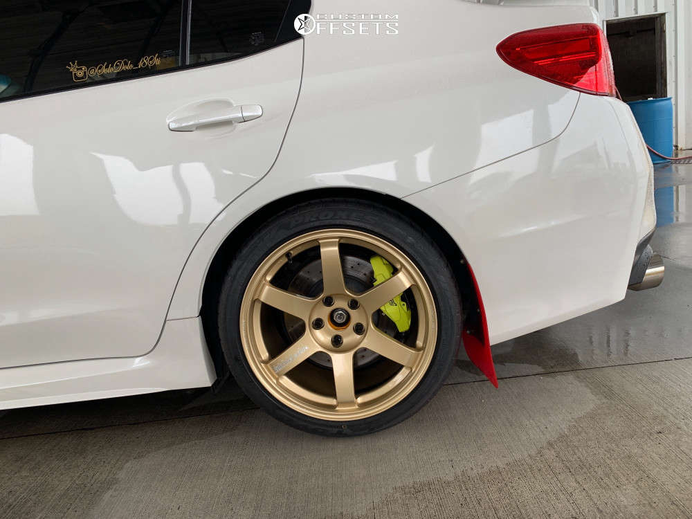 2018 Subaru WRX STI with 18x10 41 Volk Te37 Saga and 265/35R18 Toyo ...