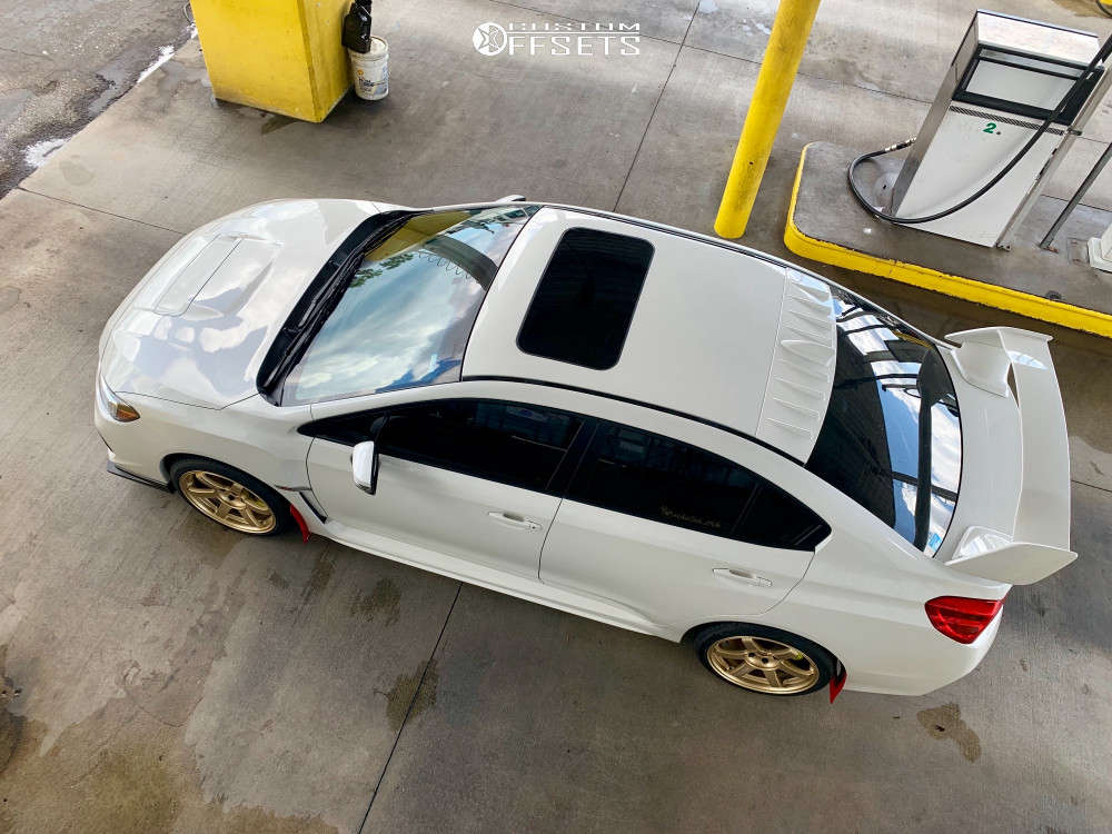 2018 Subaru WRX STI with 18x10 41 Volk Te37 Saga and 265/35R18 Toyo ...