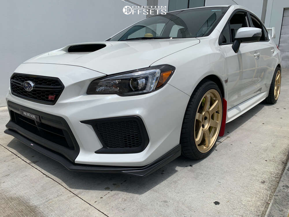 2018 Subaru WRX STI with 18x10 41 Volk Te37 Saga and 265/35R18 Toyo ...