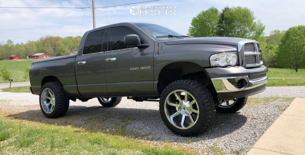 2004 Dodge Ram 1500 with 22x12 -44 Mayhem Arsenal and 35/12.5R22 Haida ...