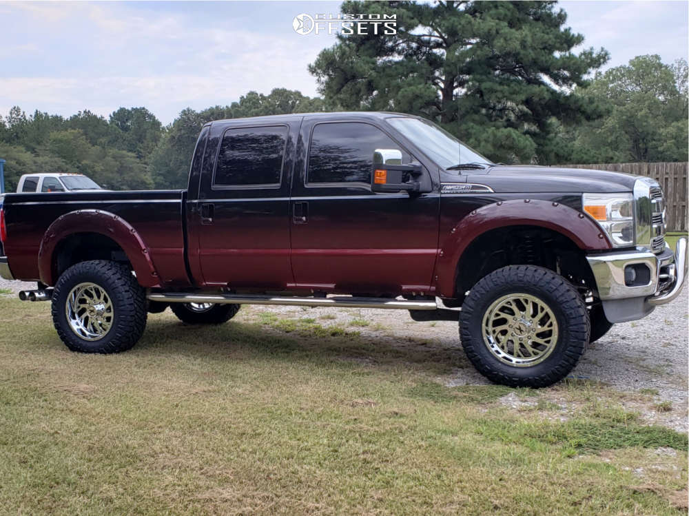 2011 Ford F-250 Super Duty with 20x10 -19 Xtreme Force Xf8 and 37/12.5R20 Nitto Ridge Grappler ...