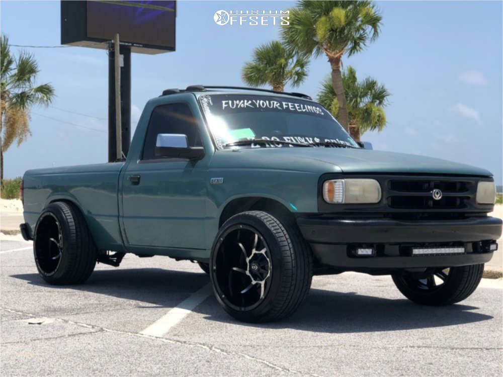 1994 Mazda B2300 with 20x12 -51 Vision Prowler and 285/50R20 Accelera ...