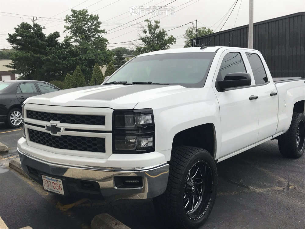 2014 Chevrolet Silverado 1500 with 22x10 -18 Fuel Triton D581 and 325 ...
