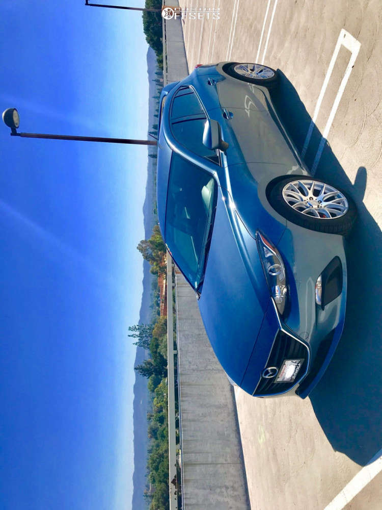 2016 Mazda 3 with 18x8.5 35 Miro Type 111 and 235/40R18 Kumho Ecsta ...
