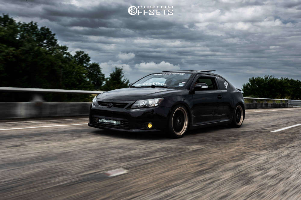 2013 Scion TC with 18x8 30 STR 601 and 225/40R18 Advanta Hp and ...