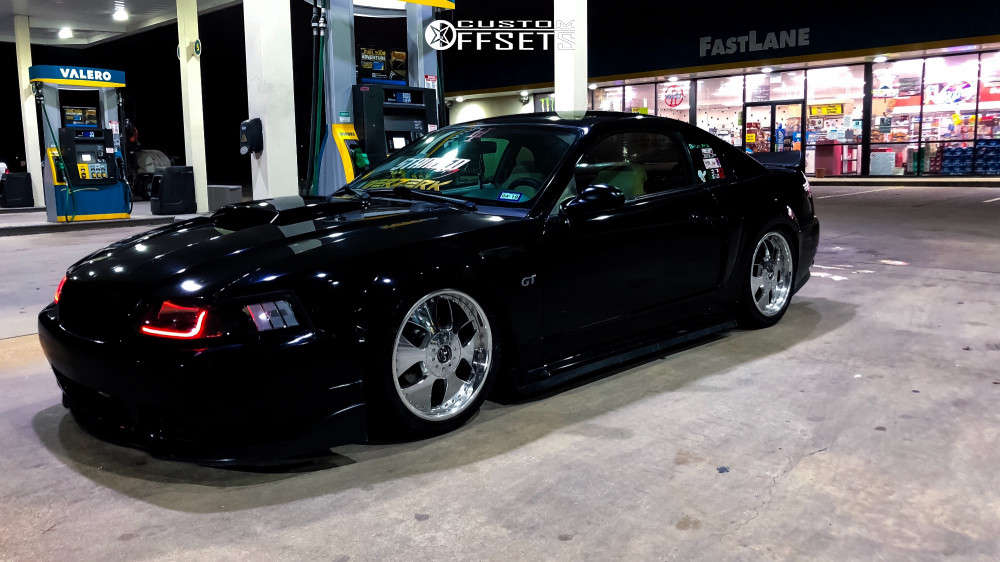 2002 Ford Mustang with 18x8 37 Rays Engineering Arthur Exchange Style-D ...