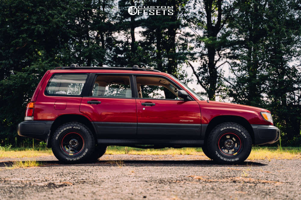 1999 Subaru Forester with 15x7 15 Bassett D-Hole and 225/70R15 General ...