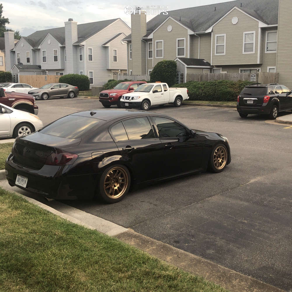 2012 INFINITI G37 with 18x9 33 Cosmis Racing XT-206R and 245/40R18 ...