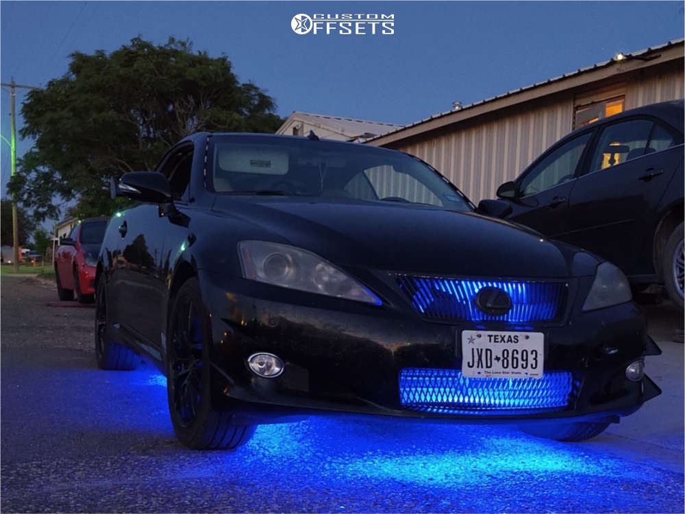 2010 Lexus IS250 with 18x8 35 NS Ns1506 and 245/45R18 Firestone Indy ...