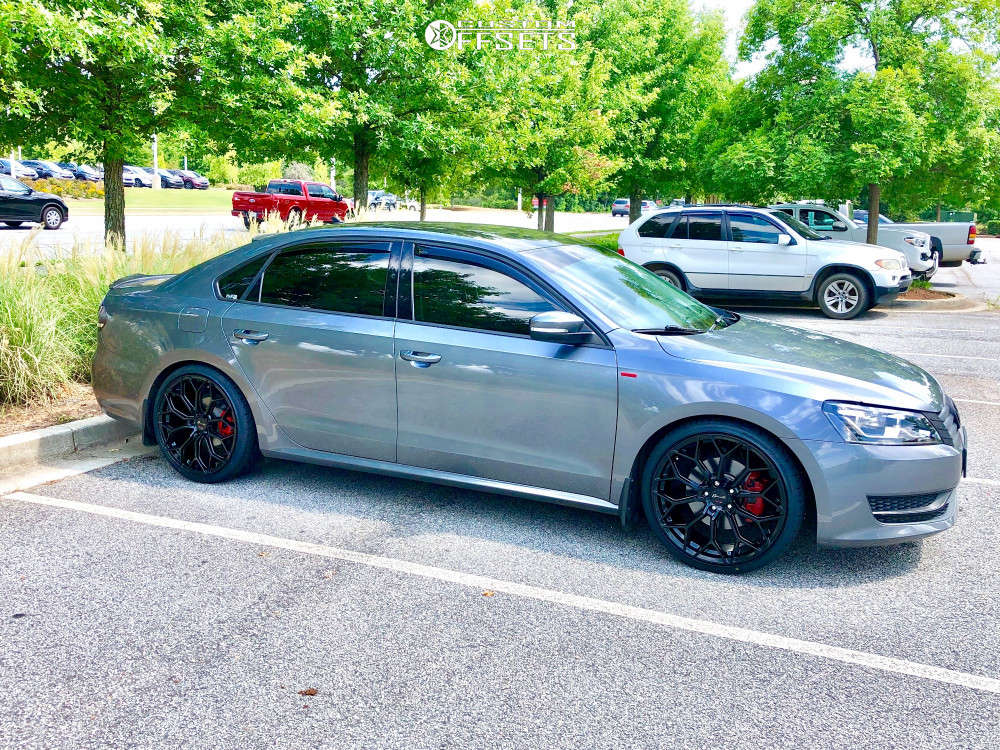 2014 Volkswagen Passat with 20x8.5 35 Gianelle Monte Carlo and 225 ...