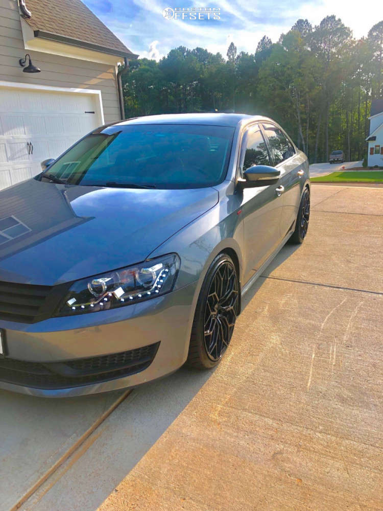 2014 Volkswagen Passat with 20x8.5 35 Gianelle Monte Carlo and 225 ...