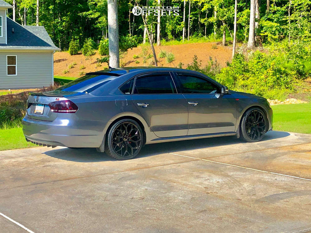 2014 Volkswagen Passat with 20x8.5 35 Gianelle Monte Carlo and 225 ...