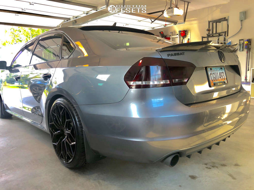 2014 Volkswagen Passat with 20x8.5 35 Gianelle Monte Carlo and 225 ...