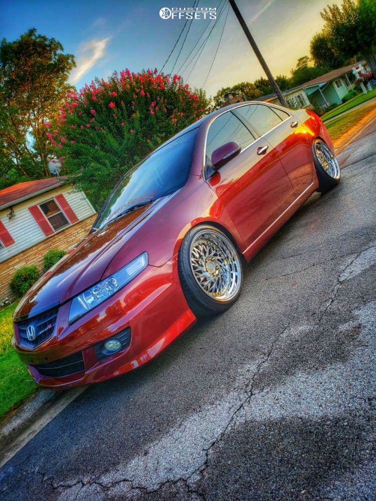2004 Acura TSX with 18x9.5 30 Aodhan Ds03 and 235/40R18 Toyo Tires ...