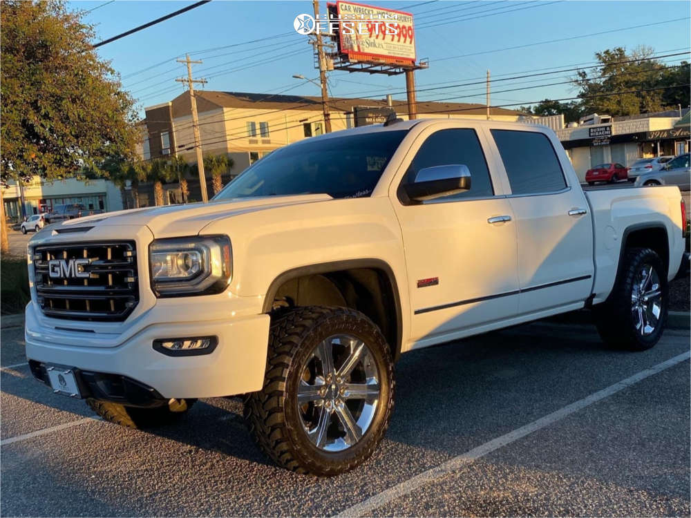 2016 GMC Sierra 1500 with 22x9 27 Factory Reproductions Fr47 and 35/12 ...
