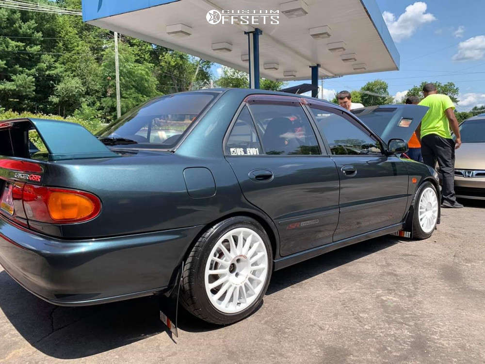 1992 Mitsubishi Lancer with 16x8 25 OZ Racing Superturismo Lm and 205 ...