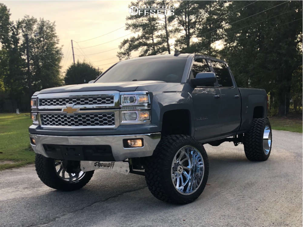 2015 Chevrolet Silverado 1500 with 24x14 -74 Hostile Demon and 375 ...