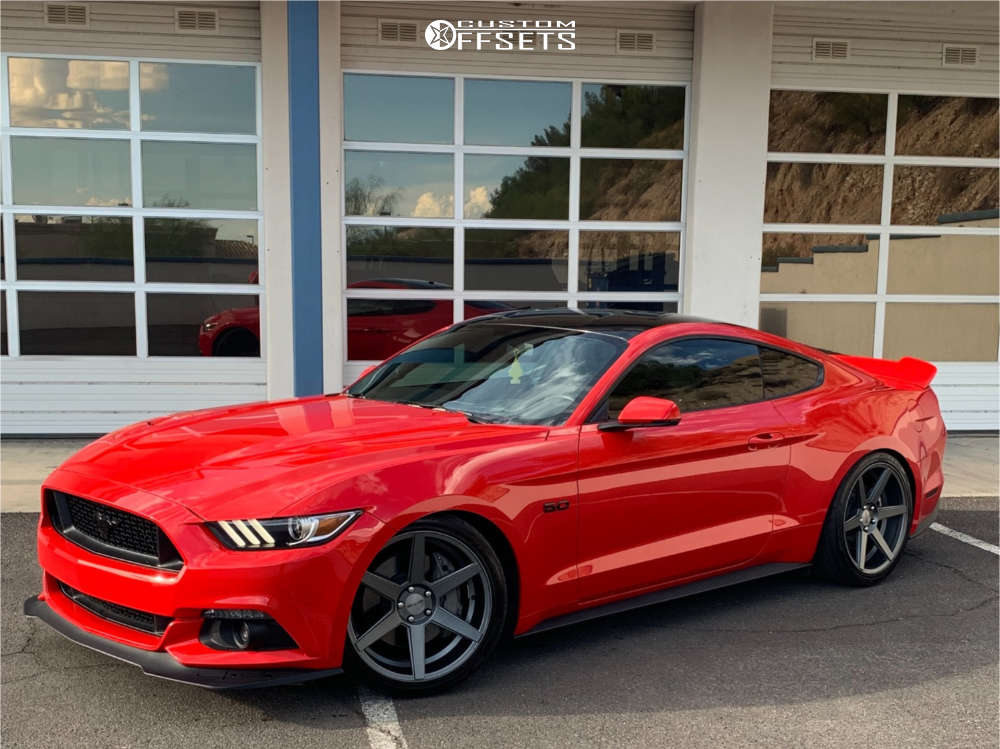 2017 Ford Mustang with 20x10 40 Sothis Sc002 and 275/35R20 Nitto Nt555 ...