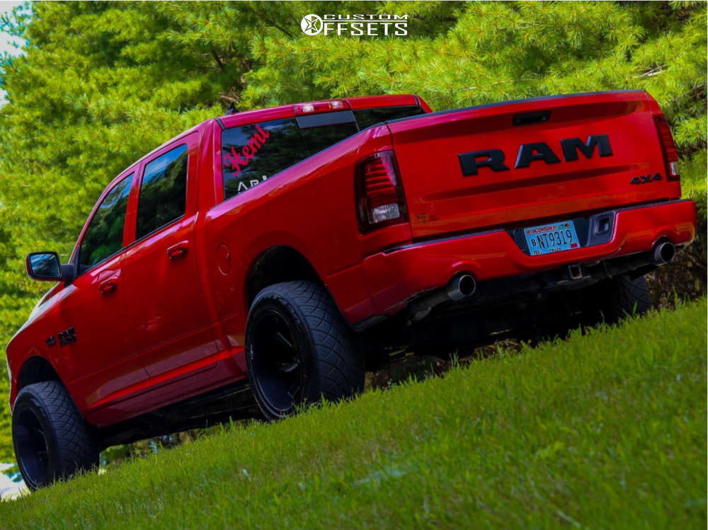 2018 Ram 1500 with 20x12 -51 ARKON OFF-ROAD Lincoln and 305/50R20 Nitto ...