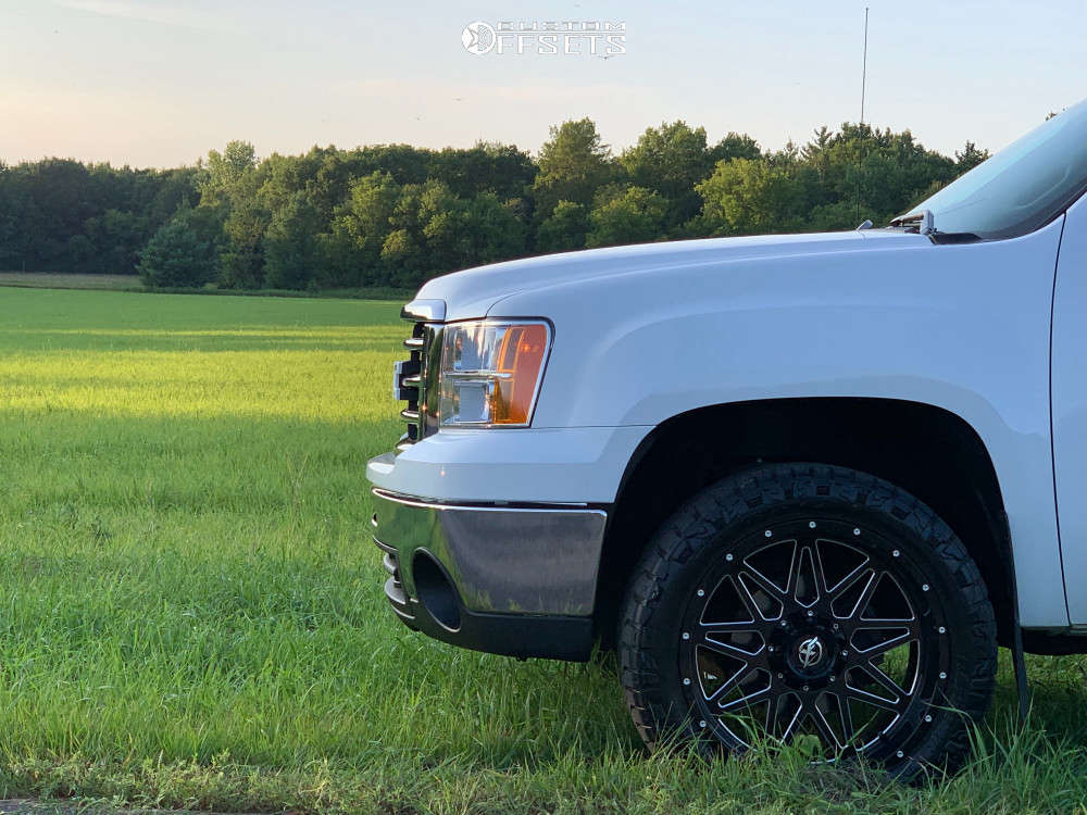 2012 GMC Sierra 1500 with 22x10 -12 XF Offroad Xf-211 and 305/45R22 ...
