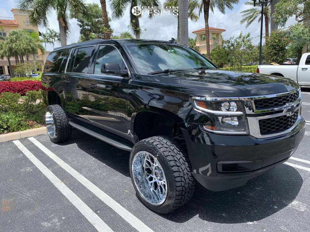 2016 Chevrolet Suburban with 22x12 -51 Vision Rocker and 33/12.5R22 ...