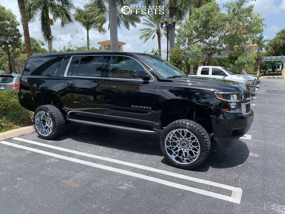 2016 Chevrolet Suburban with 22x12 -51 Vision Rocker and 33/12.5R22 ...