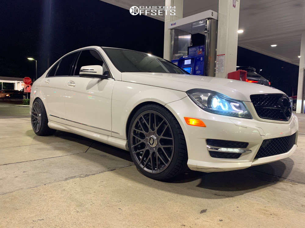 2013 Mercedes-Benz C300 with 19x8.5 35 Rotiform Rse and 235/35R19 Ohtsu ...