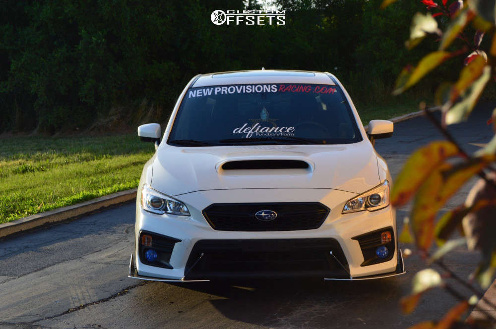 2019 Subaru WRX with 18x9.5 35 Option Lab R716 and 235/40R18 Achilles ...