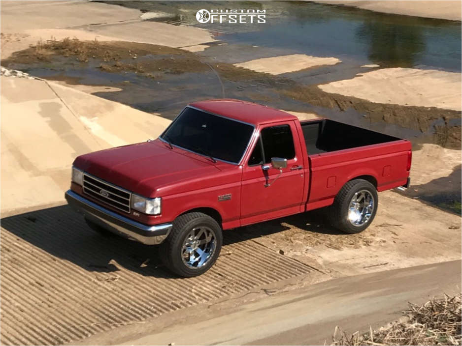 1991 Ford F-150 with 20x12 -44 Moto Metal 962 and 305/50R20 Cooper ...