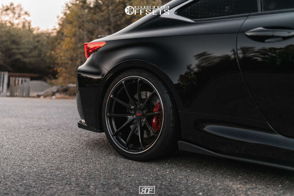 2015 Lexus RC F with 20x8.5 36 Rays Engineering G25 and 245/35R20 Nitto ...
