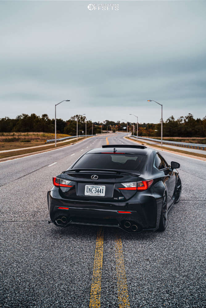 2015 Lexus RC F with 20x8.5 36 Rays Engineering G25 and 245/35R20 Nitto ...