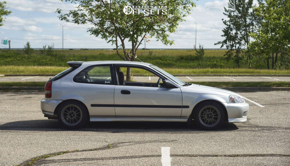 1999 Honda Civic with 15x7.5 35 Konig Hypergram and 195/50R15 Hankook ...