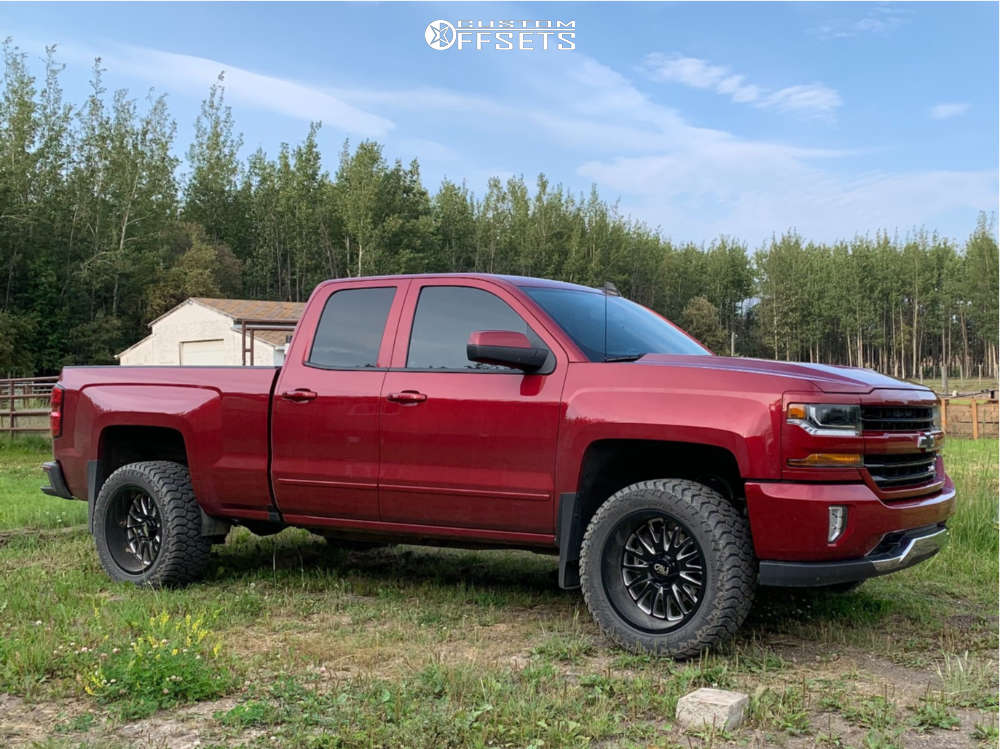 2018 Chevrolet Silverado 1500 with 20x10 -25 Cali Offroad Summit and ...