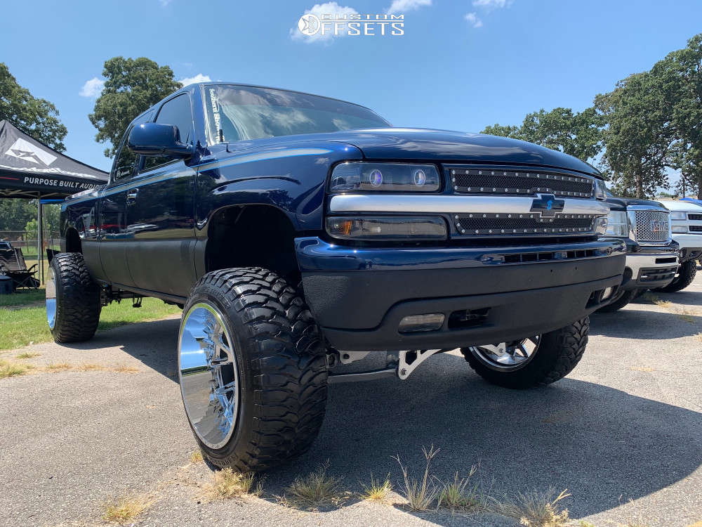2000 Chevrolet Silverado 1500 with 22x14 -76 Hostile Rage and 35/12 ...