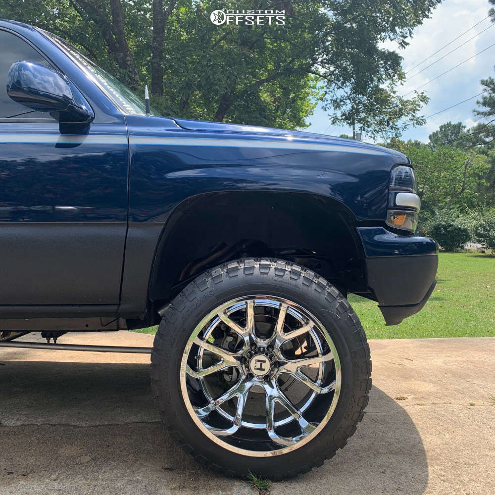 2000 Chevrolet Silverado 1500 with 22x14 -76 Hostile Rage and 35/12 ...